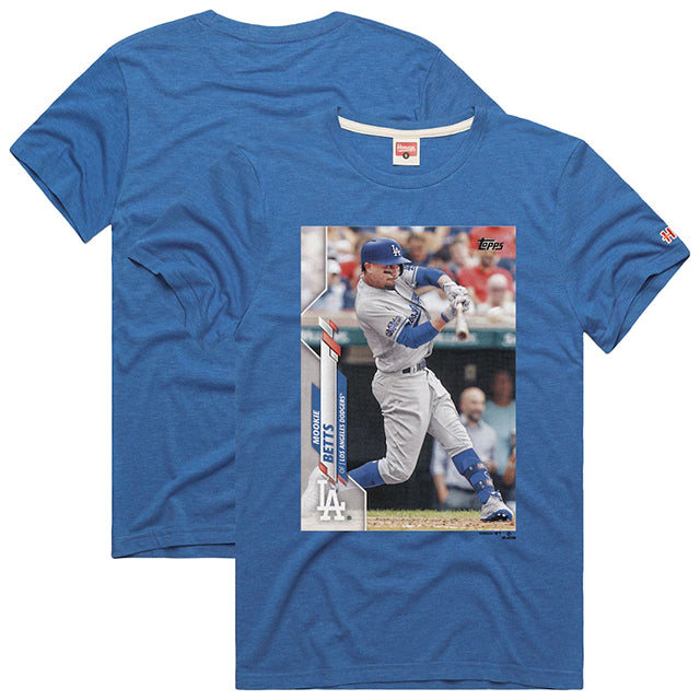 ムーキー ベッツモデル 海外取寄 Tシャツ 2020 TOPPS BASEBALL CARD PLAYER T-SHIRT ROYAL ...